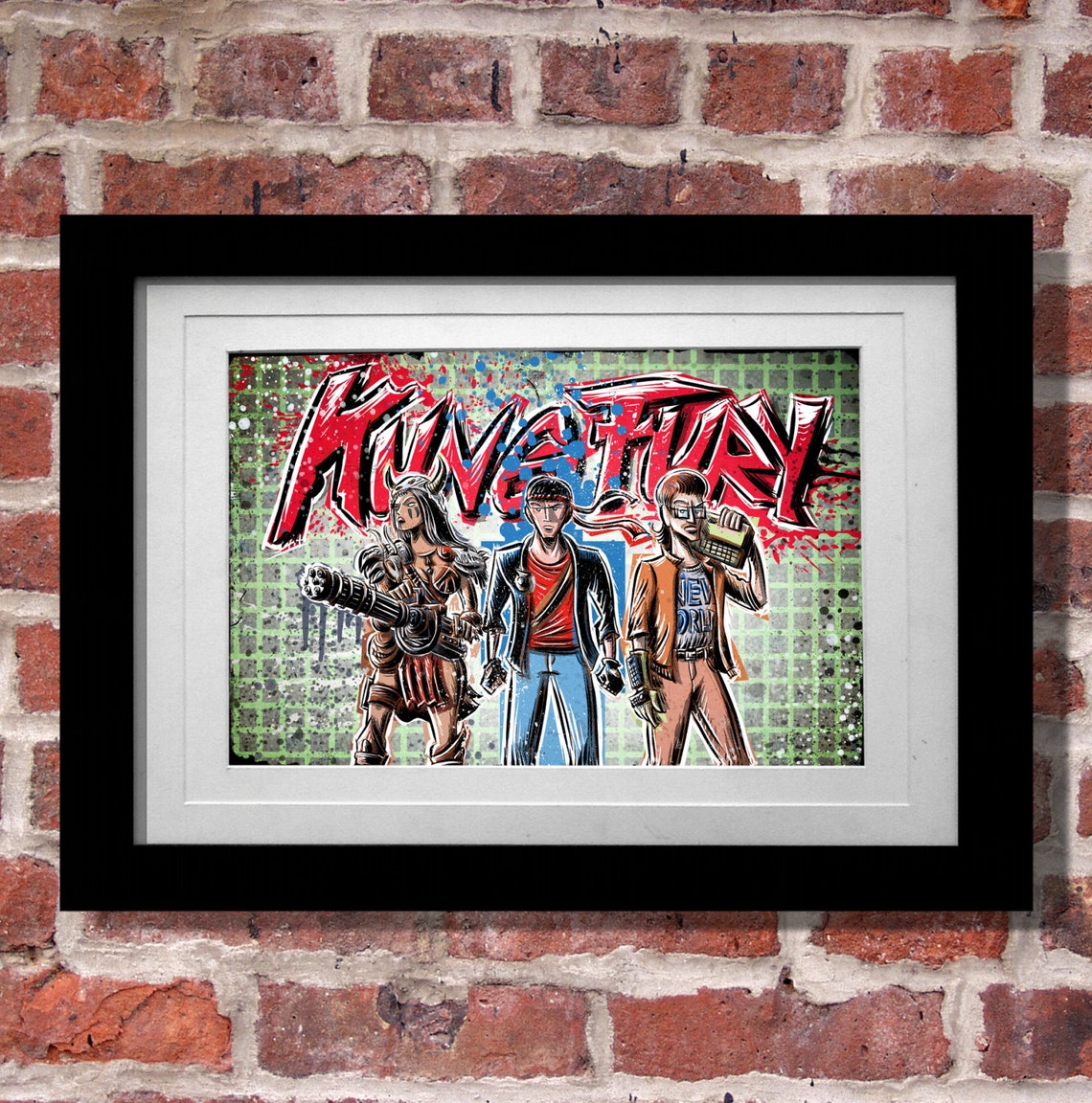Kung Fury Art Print Kickstarter Swedish David Sandberg - Etsy