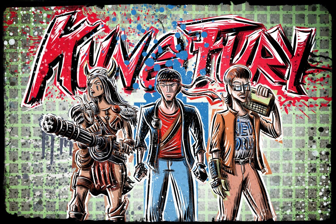 Kung Fury Art Print Kickstarter Swedish David Sandberg Hackerman ...