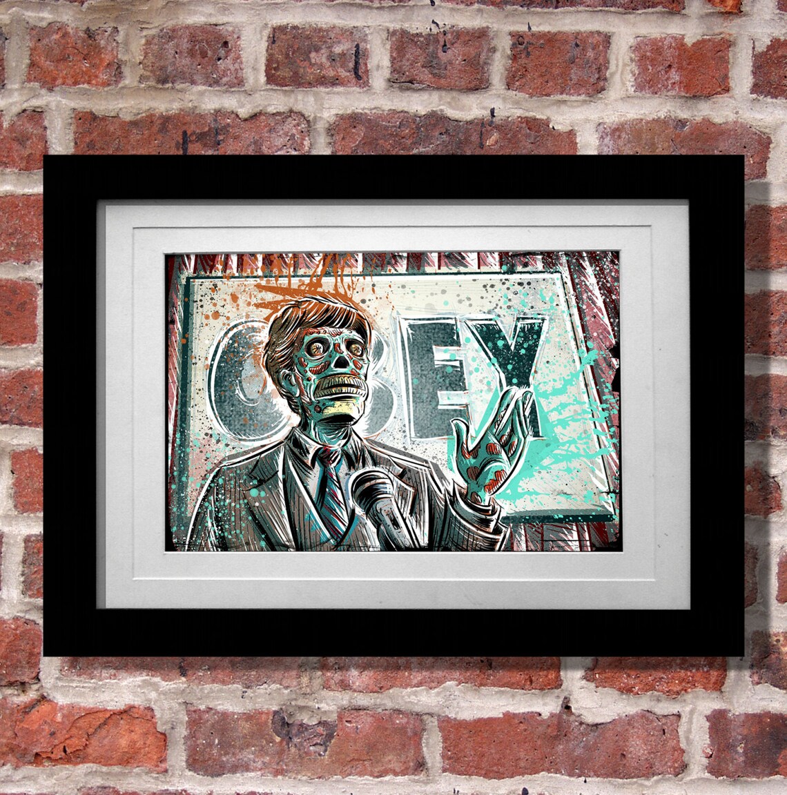They Live Art Print John Carpenter 80's 90's Movie | Etsy