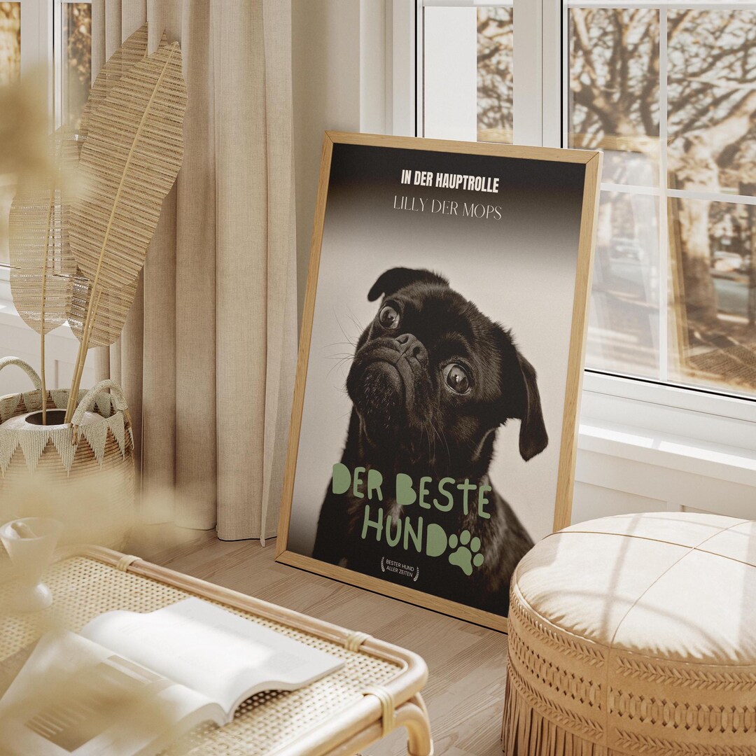 Personalized Dog Poster, Dog Portrait, Gift for Dog Lovers, for Dog ...