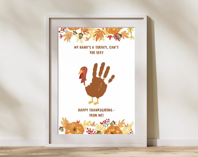Thanksgiving Handprint Craft 2025 Thanksgiving Handprint Keepsake ...