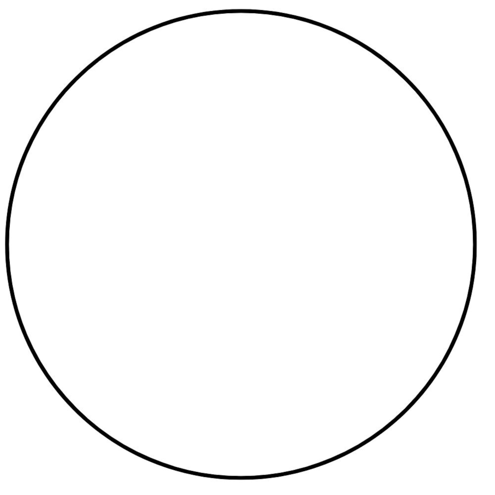Blank Circle Template – Printable & Digital Use - Etsy