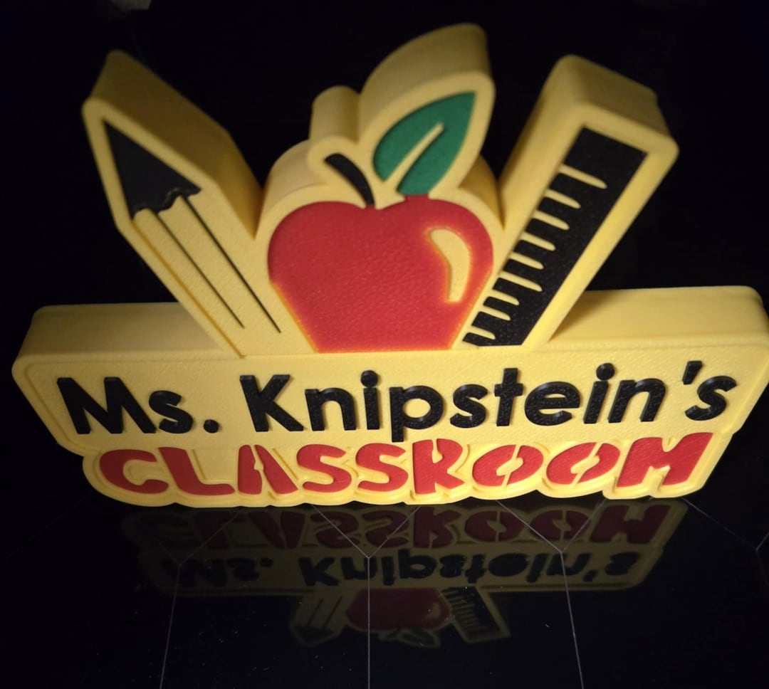 Personalized Teacher Desk Sign – Custom Classroom Nameplate Gift ...