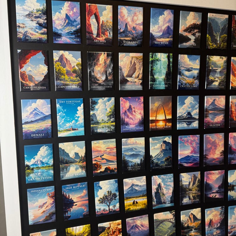 National Park Magnet Set: Scenic US Parks Travel Souvenirs - Etsy