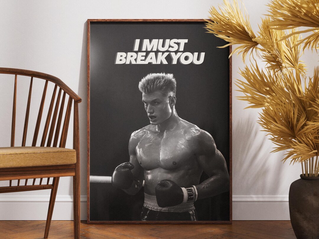 Ivan Drogo Poster, Boxing Movie Poster, Rocky Balboa, Retro Poster ...