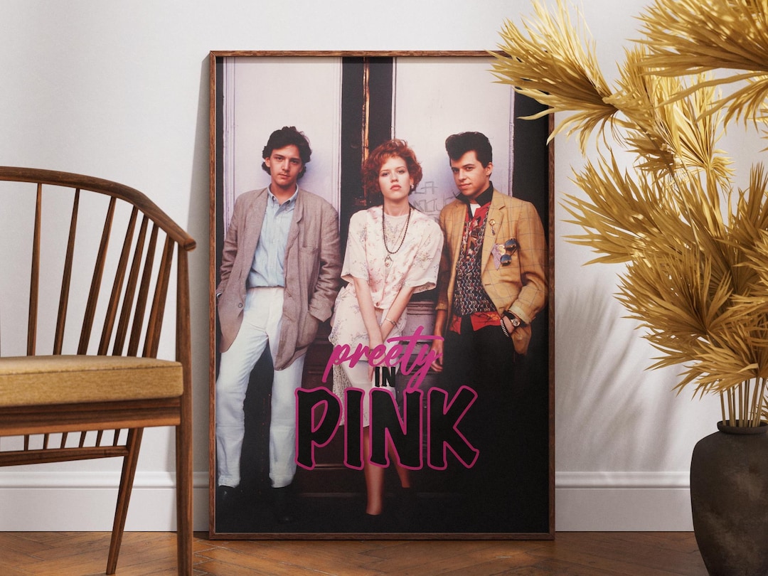 Pretty in Pink Poster, Retro Movie Poster, Vintage Poster, Gift for Her ...