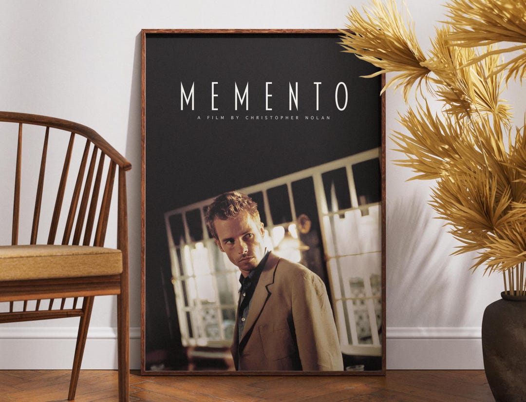 Memento Poster, Minimal Movie Print, Movie Lovers Gift, Printable Wall Art, Retro Poster ...