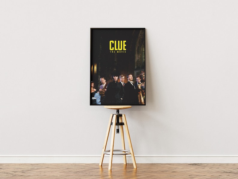 Clue Poster, Clue Movie Poster, High Quality Poster, Printable Wall Art ...