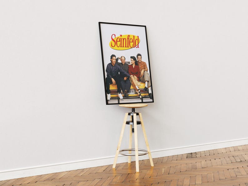 Seinfeld Poster, TV Series Wall Art, Retro Vintage Print, Comedy Show ...