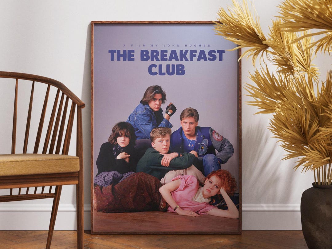 The Breakfast Club Poster, Retro Movie Poster, Vintage Poster, John ...
