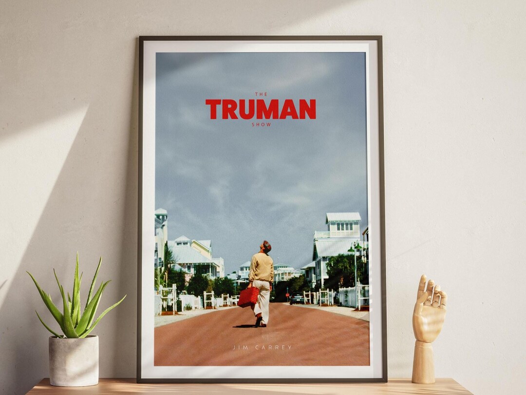 Truman Show Movie Poster, Film Poster, Wall Art, Vintage Retro Poster ...