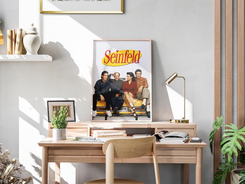 Seinfeld Poster, TV Series Wall Art, Retro Vintage Print, Comedy Show ...