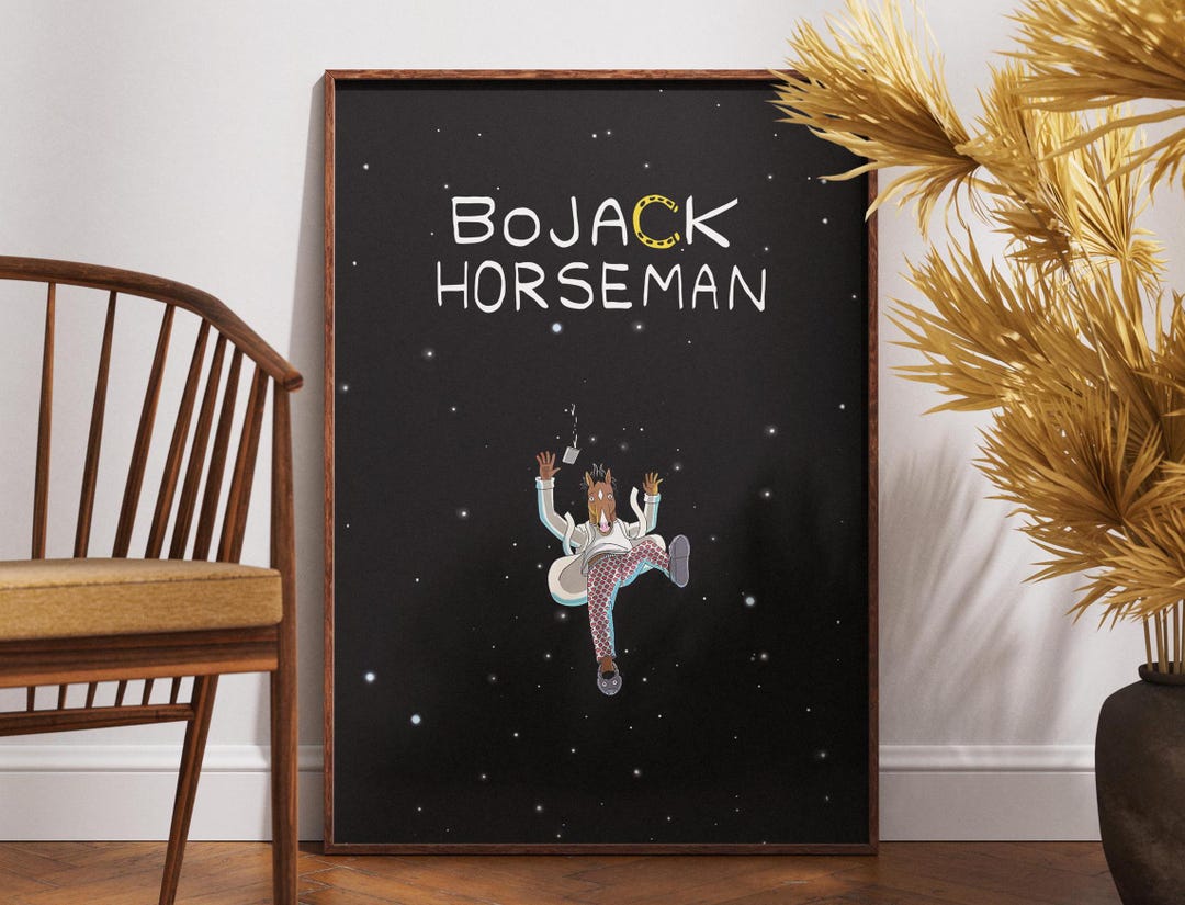Bojack Horseman Poster, Tv Series Poster, Minimalist Art, Vintage ...