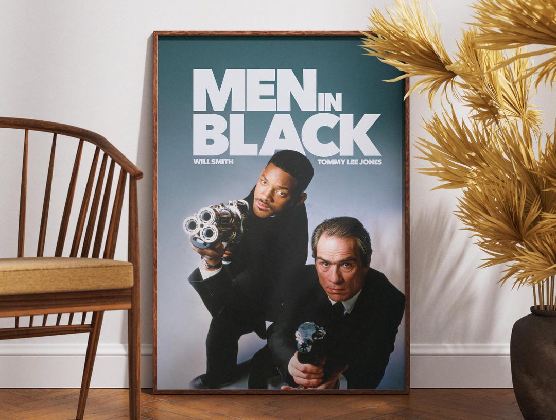 Men in Black Poster, Retro Movie Poster, Vintage Poster, Gift for Him ...