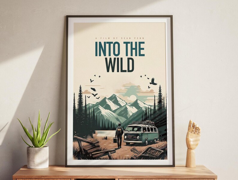 Into the Wild Poster, Retro Movie Poster, Wall Art, Vintage Poster ...