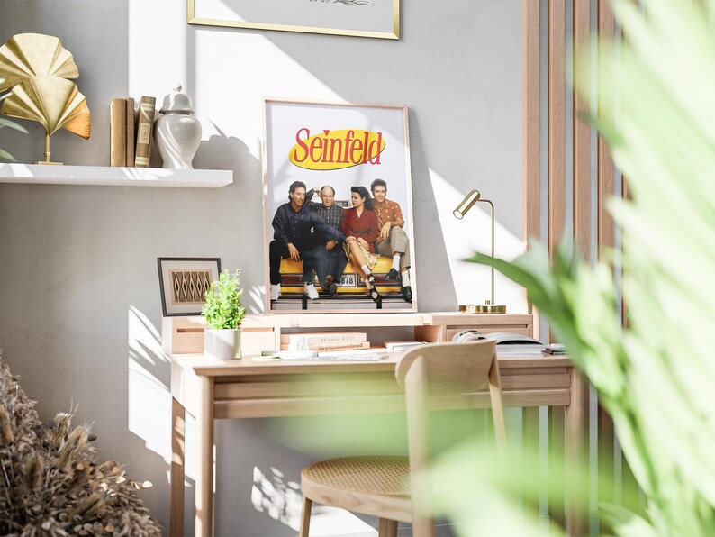 Seinfeld Poster, TV Series Wall Art, Retro Vintage Print, Comedy Show ...
