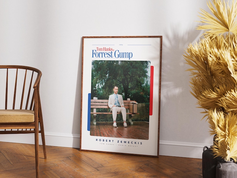 Forrest Gump Poster, Retro Poster, Vintage Art, Wall Art, Home Decor ...