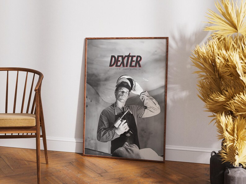 Dexter Poster, Tv Series Poster, Gift Idea, Retro Poster, Minimalist ...