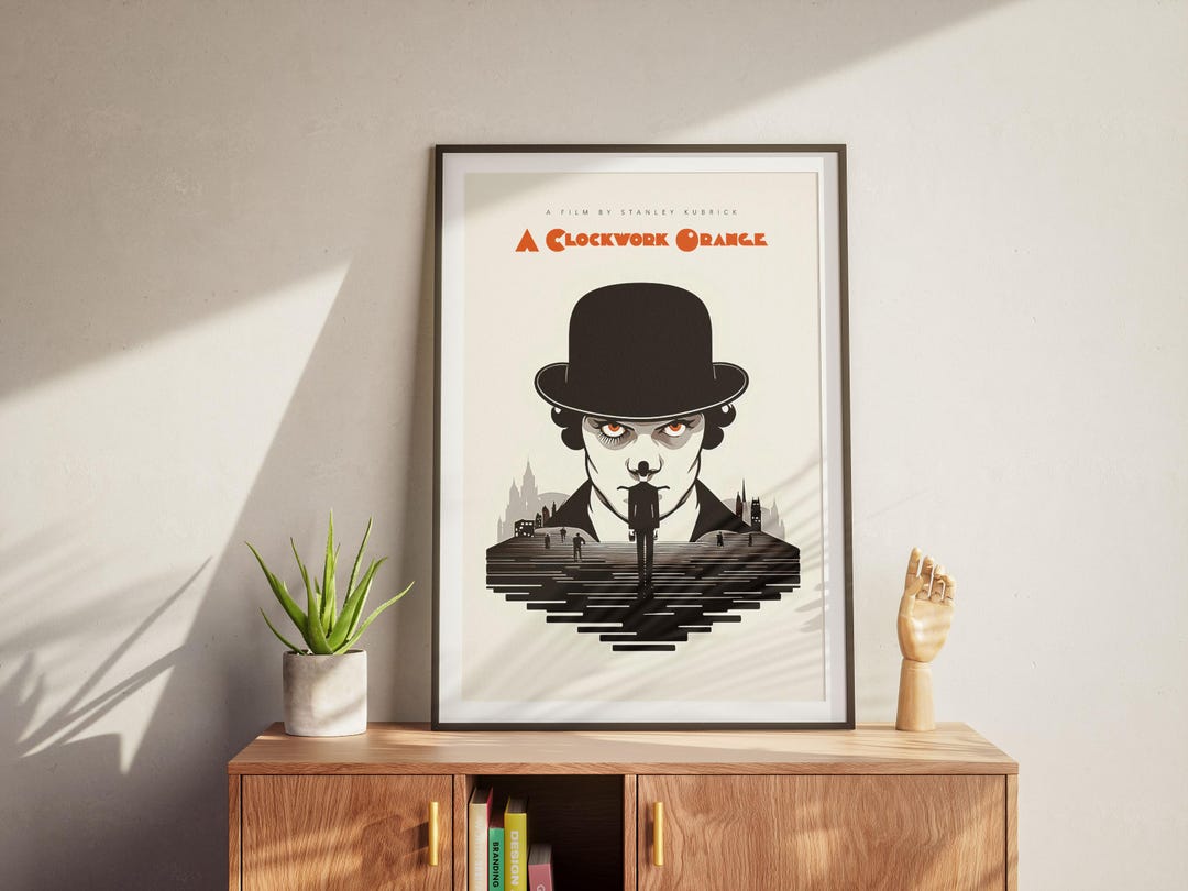 A Clockwork Orange Movie Print Poster, Minimalist Poster Print, Movie ...