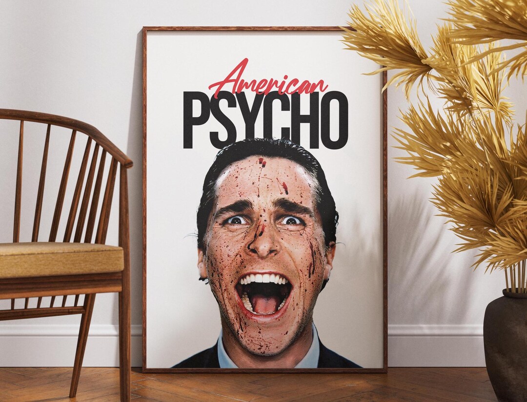 American Psycho Movie Poster, Horror Thriller Wall Art, Cult Classic ...