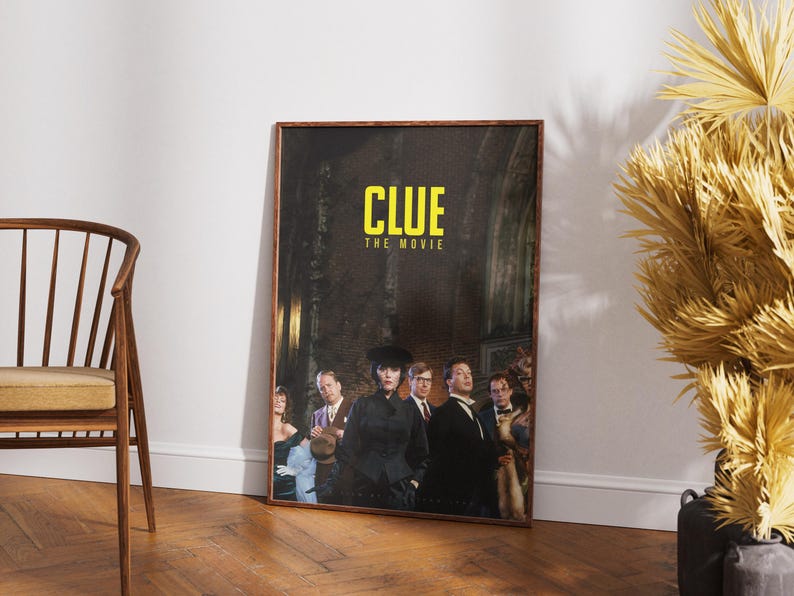 Clue Poster, Clue Movie Poster, High Quality Poster, Printable Wall Art ...