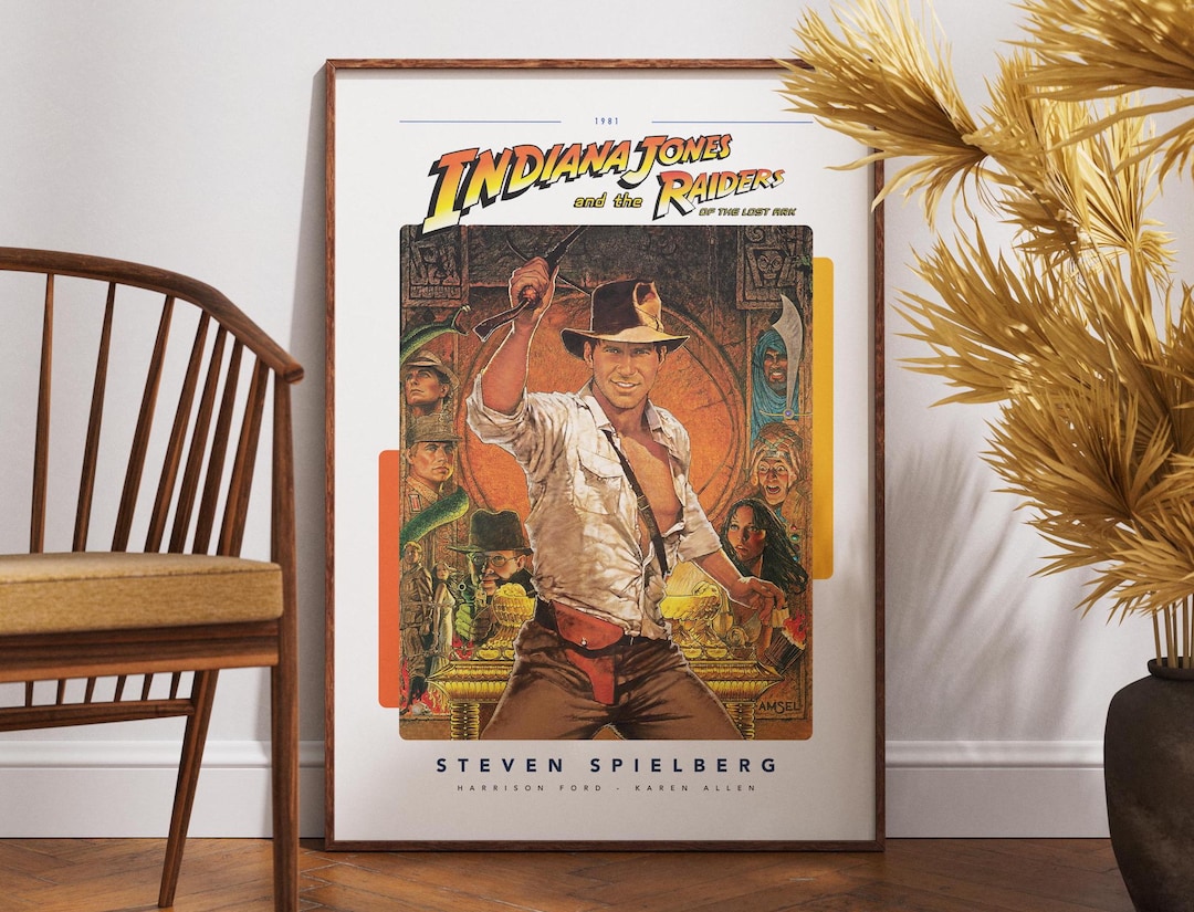Indiana Jones Poster, Print Movie Poster, Retro Vintage Poster ...