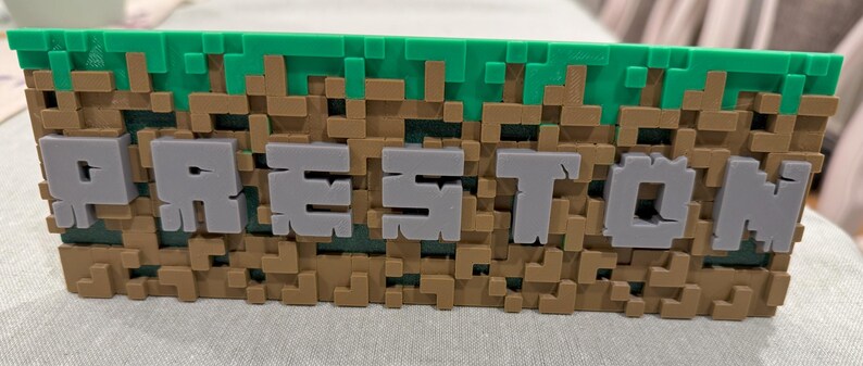 Custom MINECRAFT Wall Door Name Plate Sign - Etsy