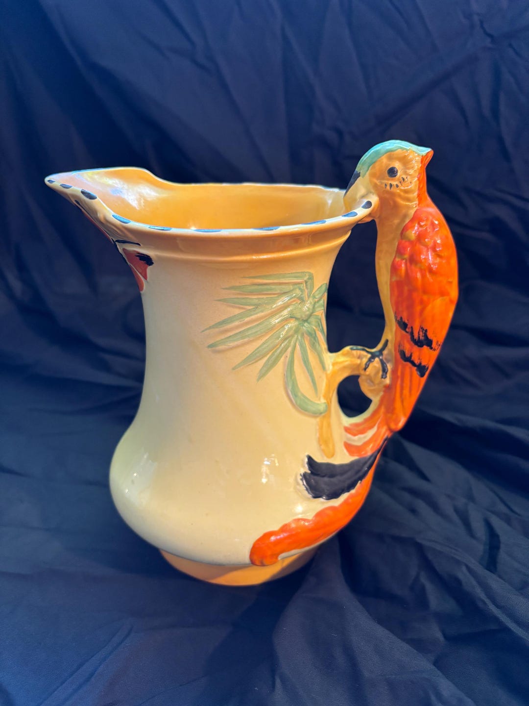 Art Deco Hand Painted Burleigh Ware Orange Parrot Jug. - Etsy UK