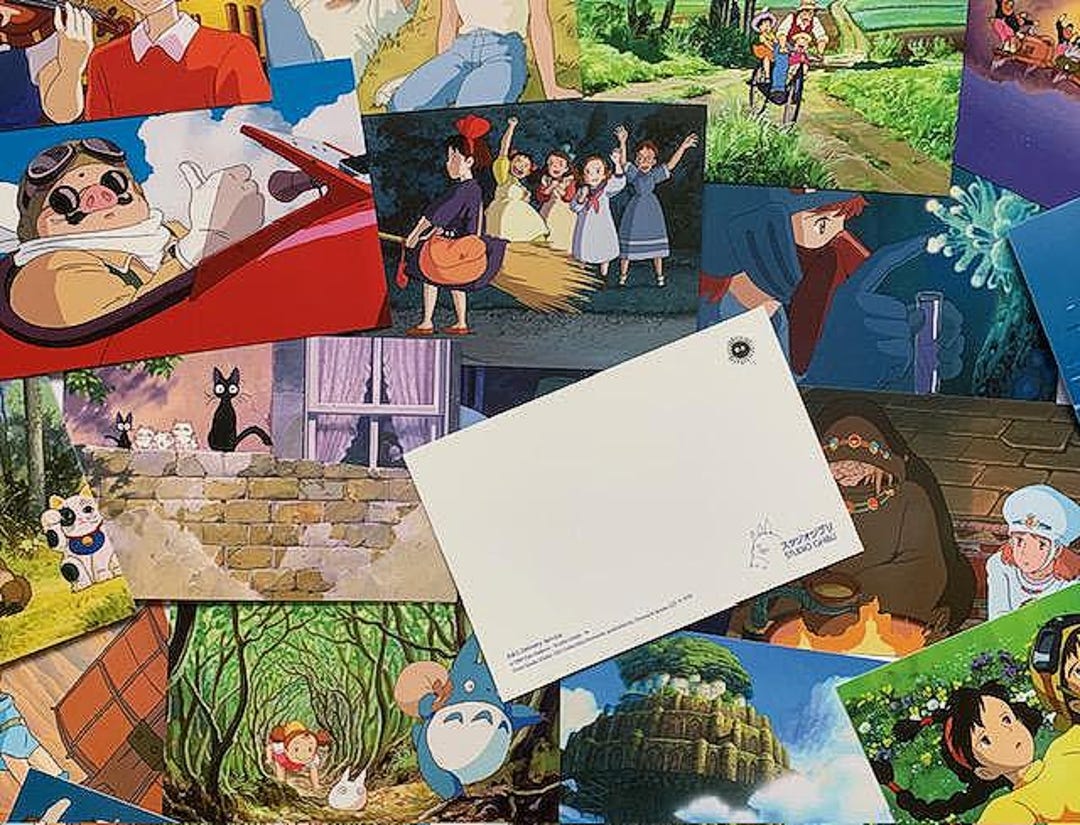 Studio Ghibli Postcards: Japanese Animation Art Prints - LUCK DIP! - Etsy