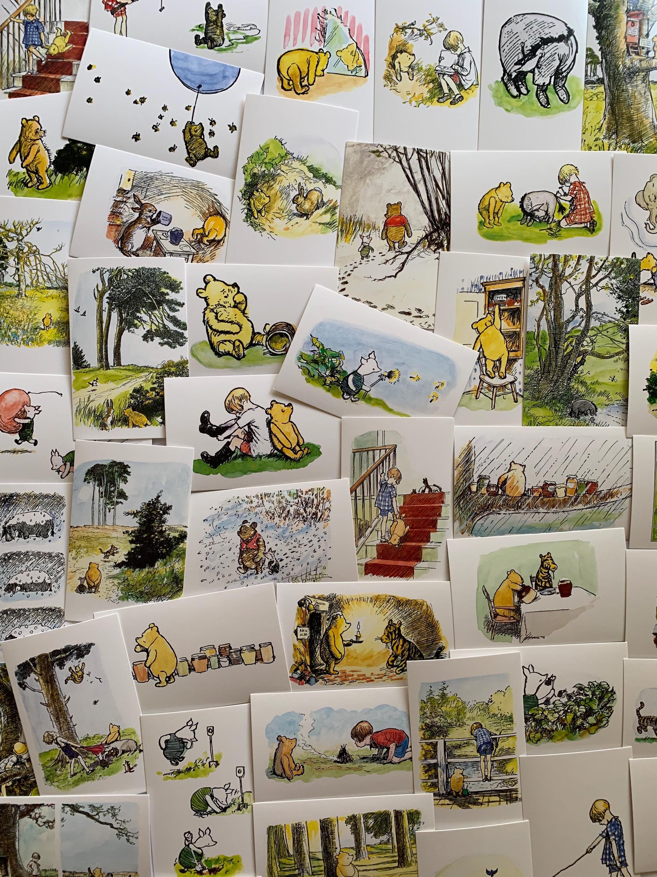 Winnie the Pooh Postcards: Vintage Style A.A. Milne Prints - LUCKY DIP ...