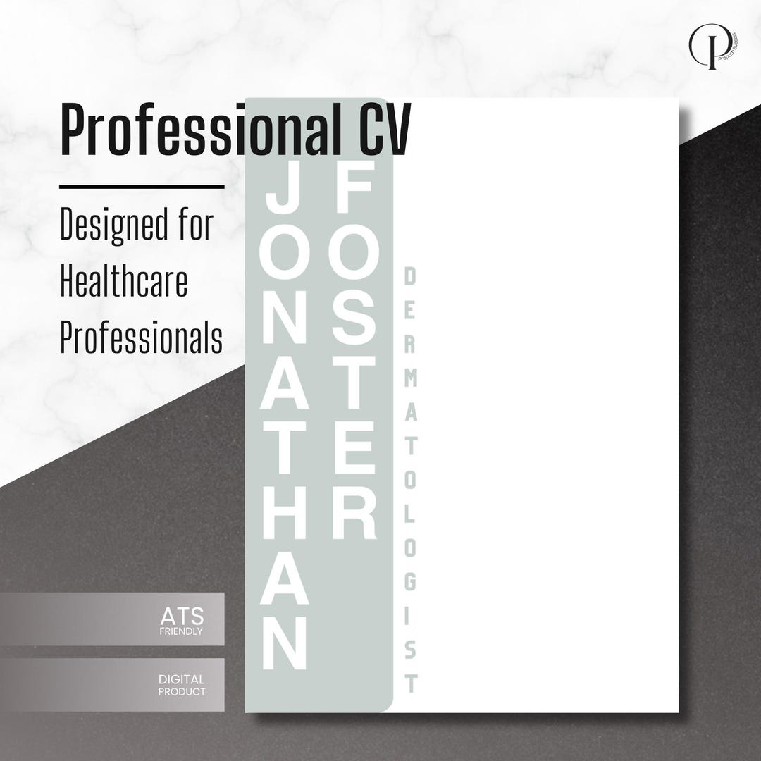 Physician CV Template | Professional Medical Resume | Editable Canva ...