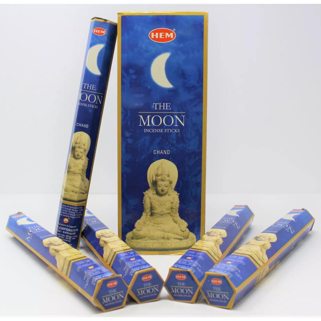 HEM Moon Incense Sticks pack of 6 Long-lasting, Natural Aroma for ...