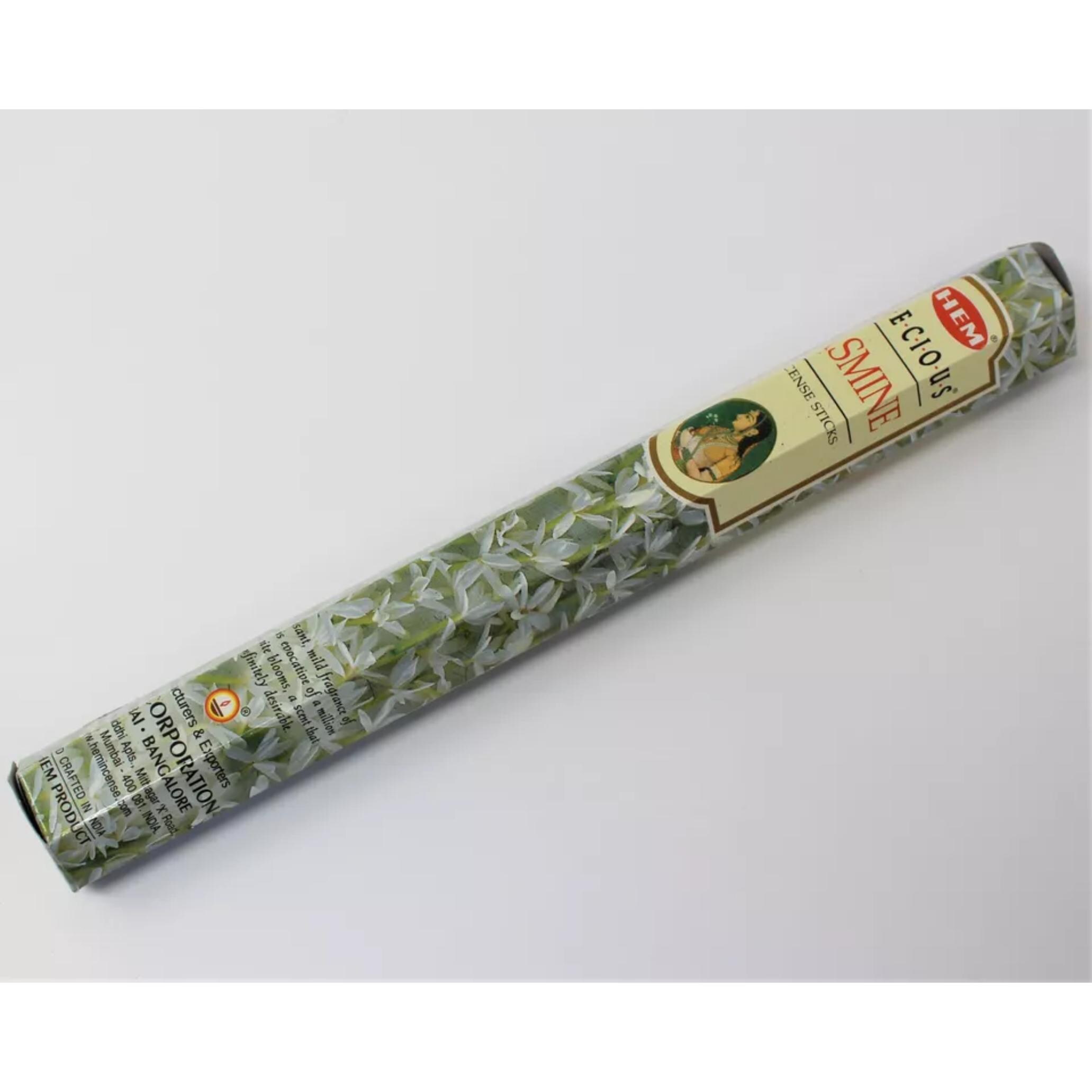 HEM Precious Jasmine Incense Sticks - (pack of 6) Long-lasting, Natural ...