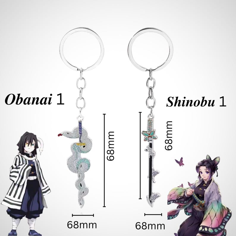 Anime Sword Keychain, Slayer Characters Keychain, Weapon Pendant ...