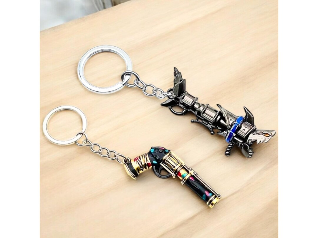 Jinx Cannon Lol Keychain, Jinx Pistol Keychain, Gaming Keychain Weapon ...
