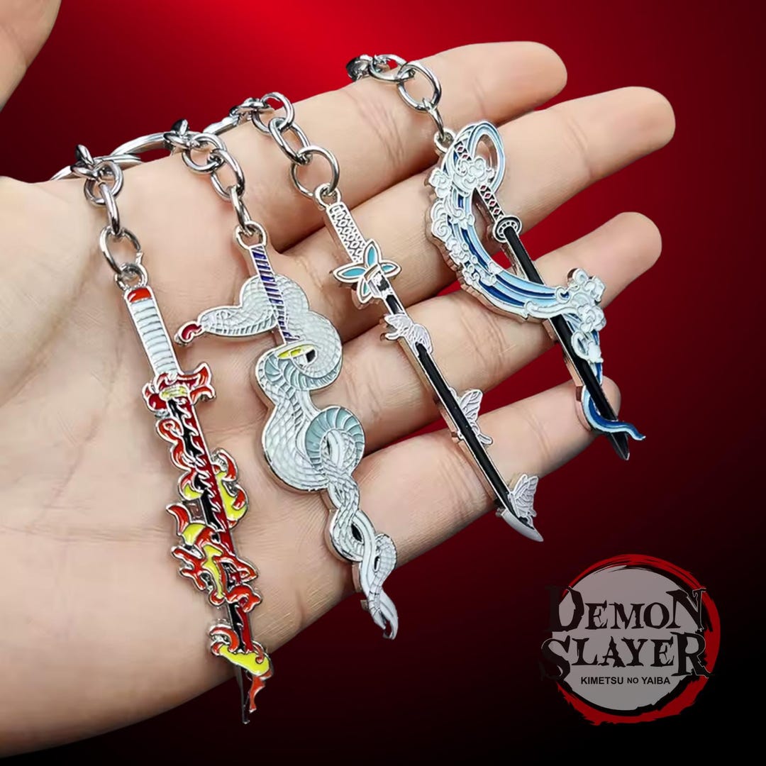 Anime Sword Keychain, Slayer Characters Keychain, Weapon Pendant ...