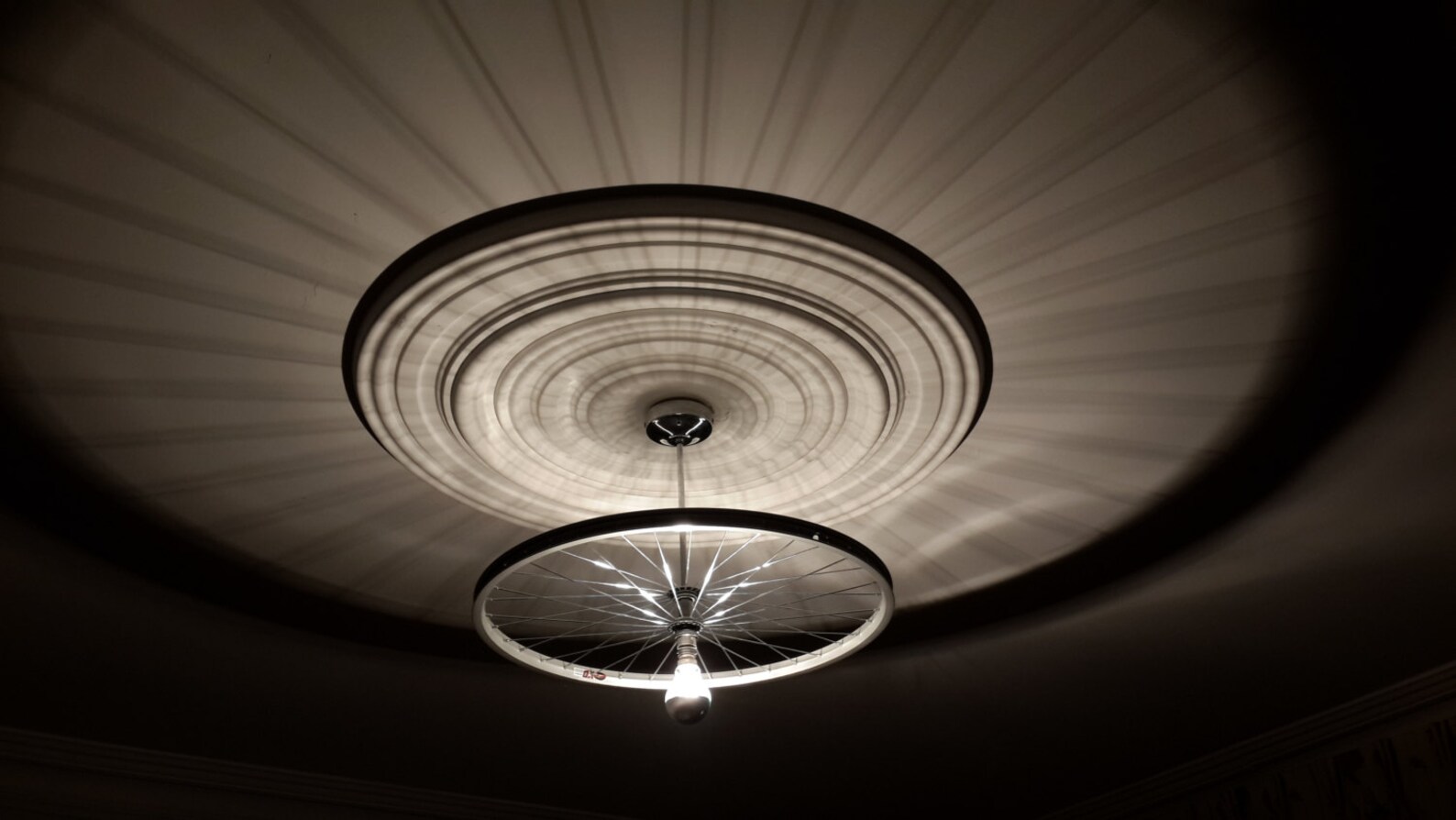 Bike Wheel Ceiling Light - Etsy