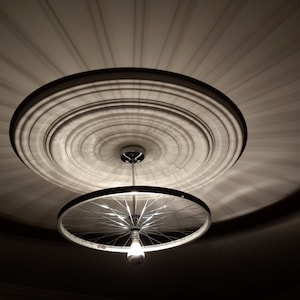 Bike Wheel Ceiling Light - Etsy