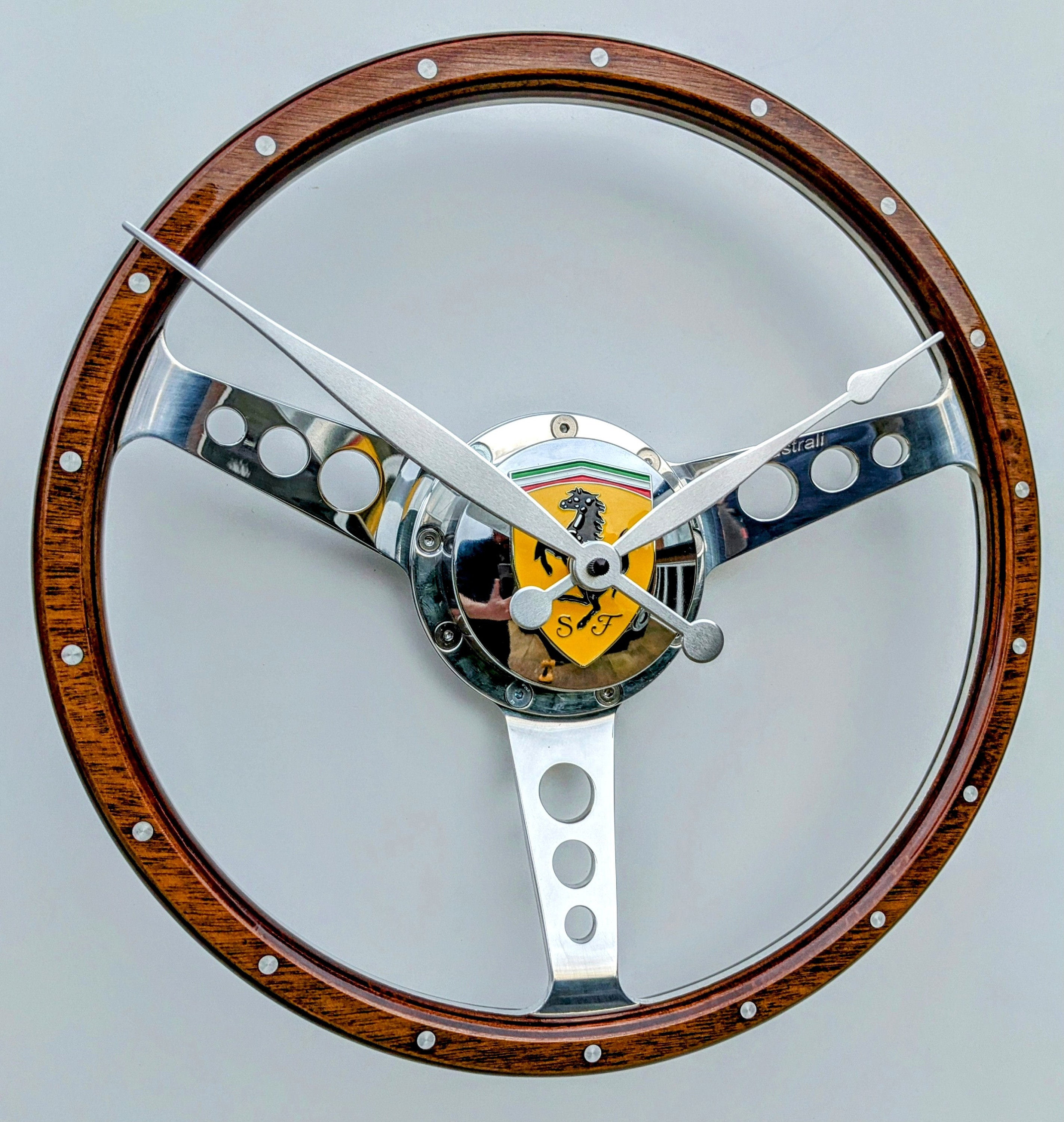 For Chris Handmade Classic Car Walnut Steering Wheel Clock - Etsy