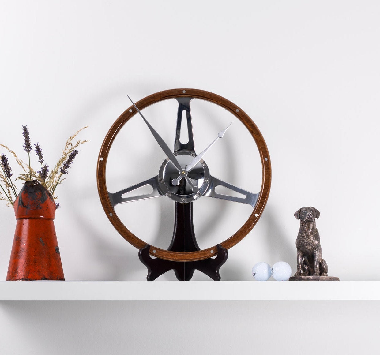 For Chris Handmade Classic Car Walnut Steering Wheel Clock - Etsy