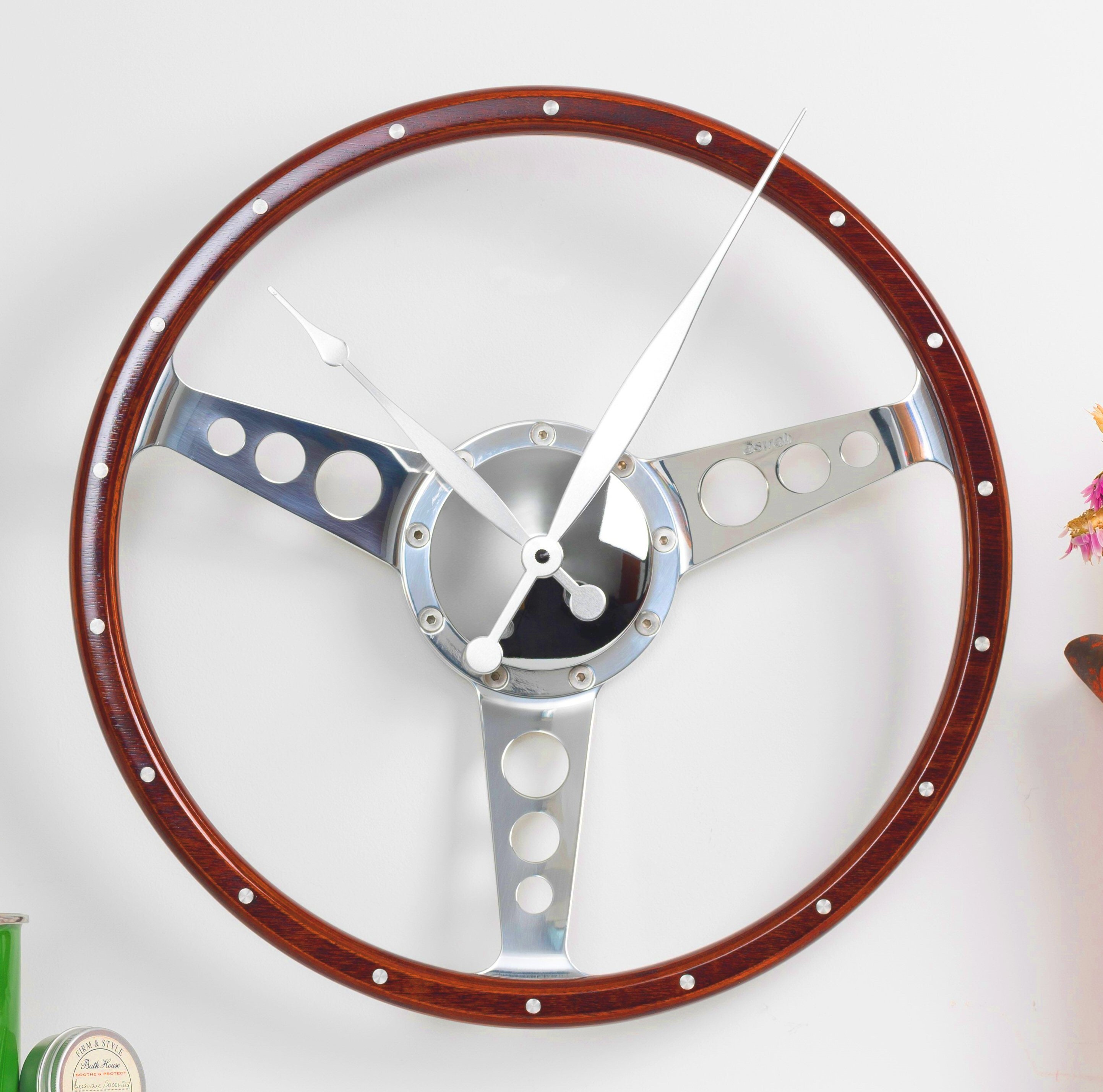 For Chris Handmade Classic Car Walnut Steering Wheel Clock - Etsy