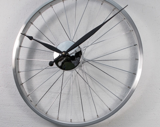 Bicycle Wheel Clock Bicycle Wall Clock Large Wall Clock - Etsy