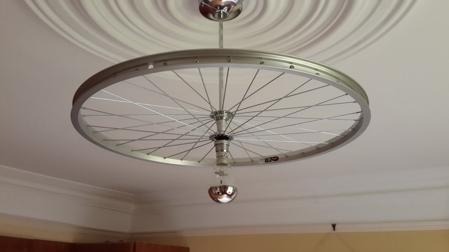 Bike Wheel Ceiling Light - Etsy