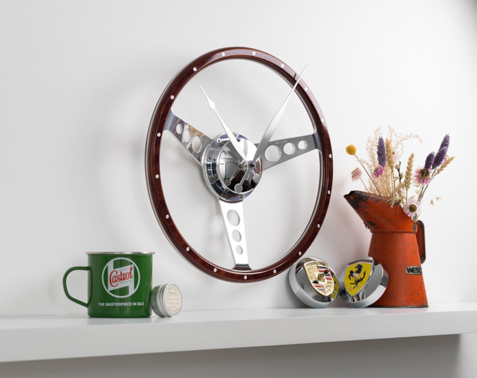 For Chris Handmade Classic Car Walnut Steering Wheel Clock - Etsy