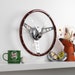 For Chris Handmade Classic Car Walnut Steering Wheel Clock - Etsy