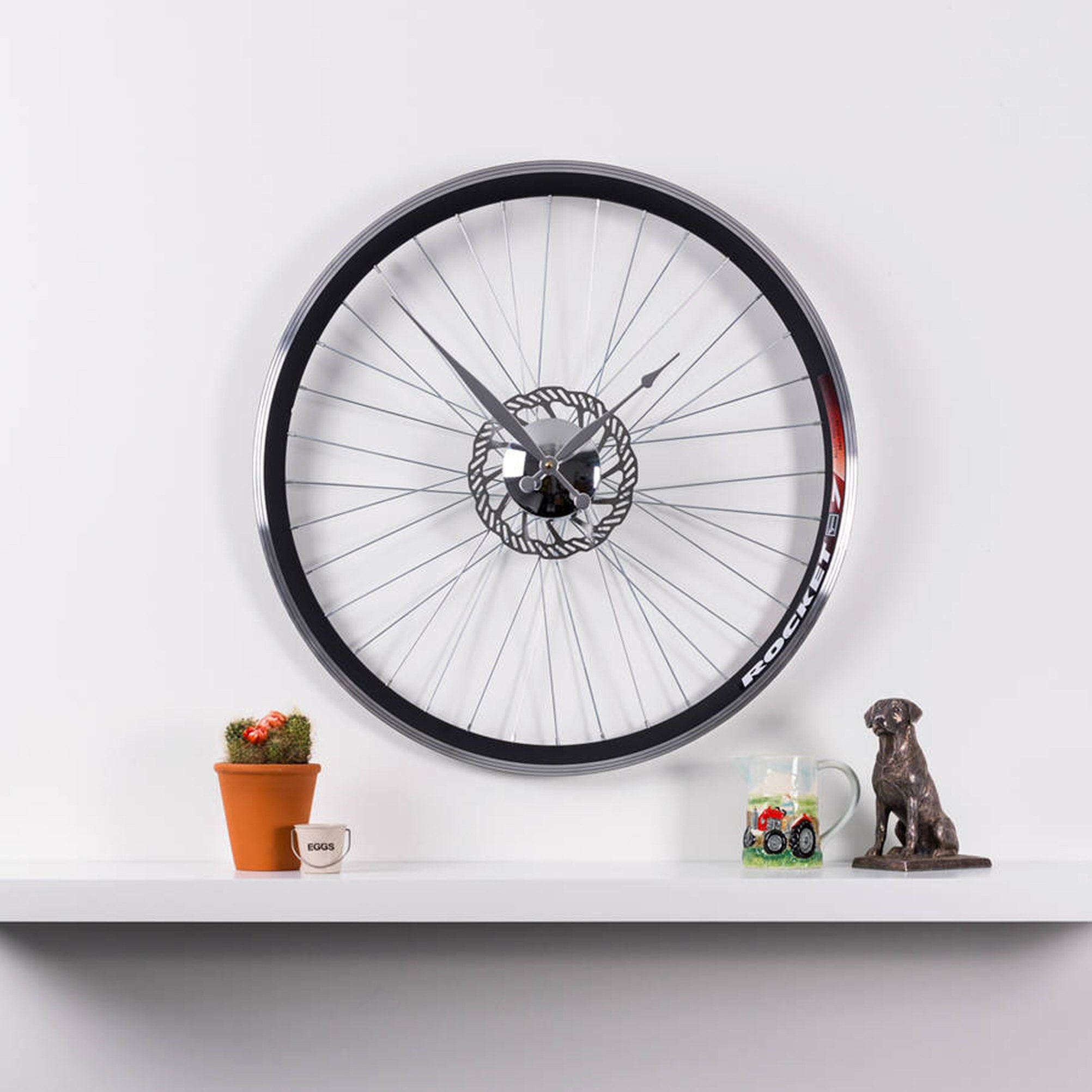 Racing Bike Wheel Clock With Brake Disc 56cm - Etsy