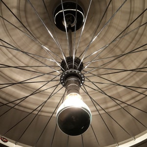 Bike Wheel Ceiling Light - Etsy