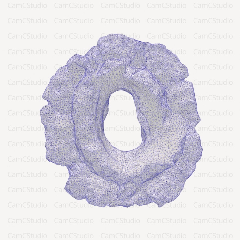 3D Donut STL Printing File – Old Fashioned Cake Doughnut 3D Scan Model ...