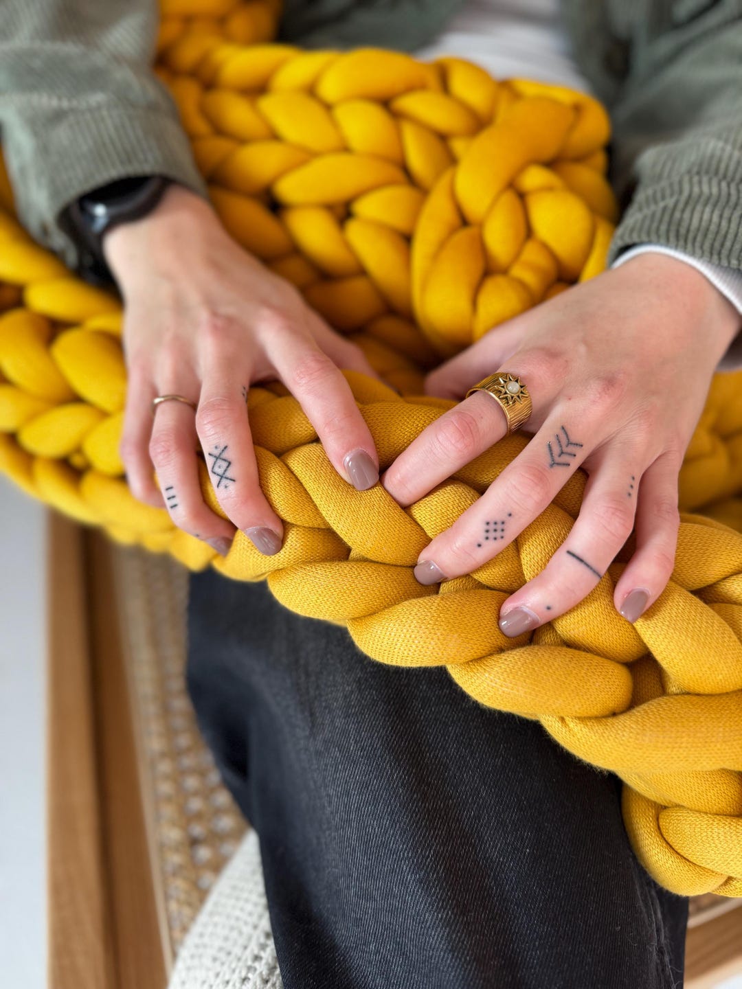 Hand Knit Chunky Cotton Blanket – Scandinavian Cozy Throw - Etsy