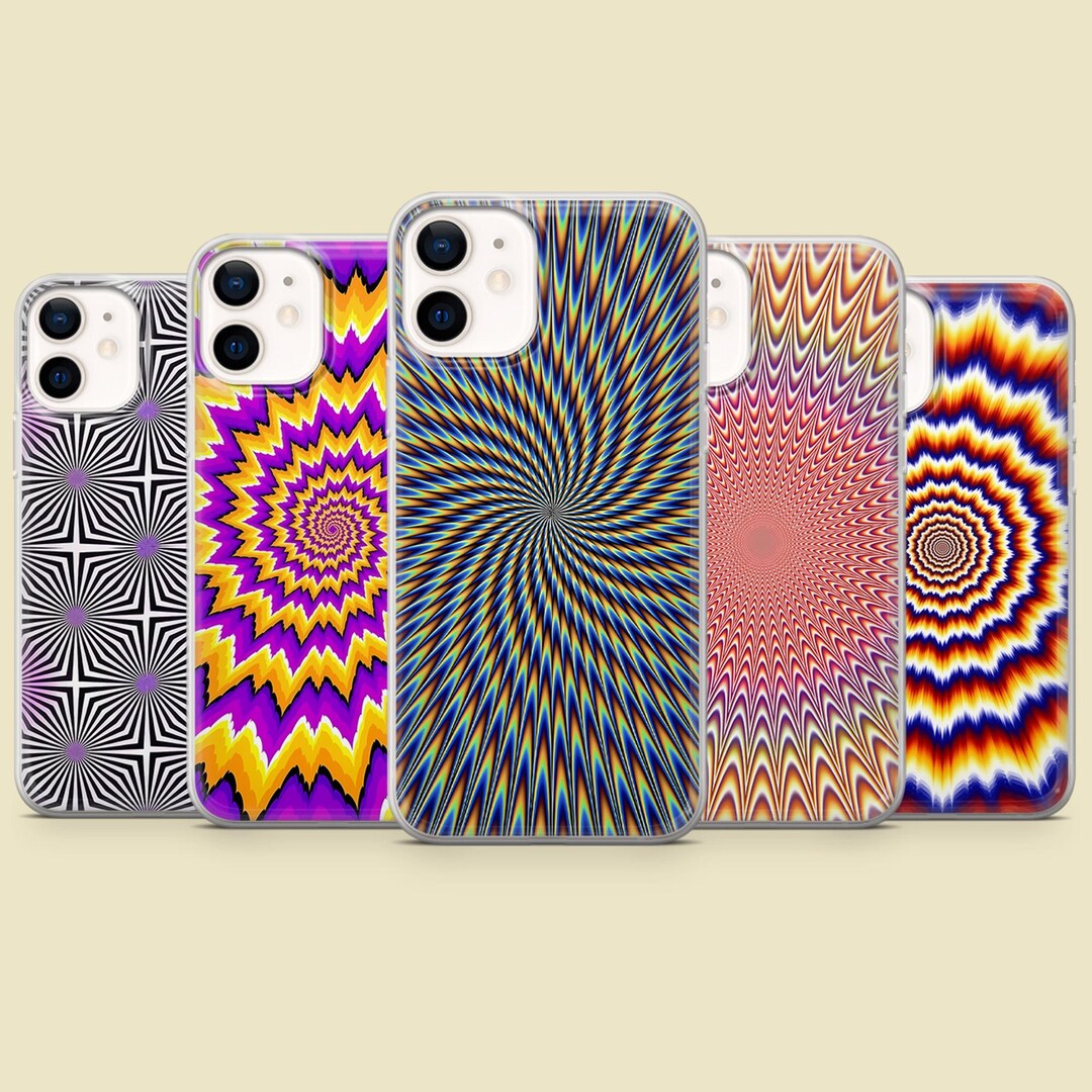 Trippy Optical Illusion iPhone Case – Psychedelic Pattern Phone Cover ...